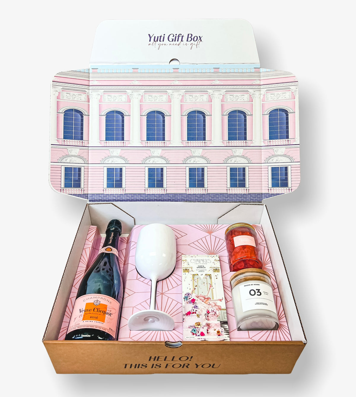 Champagne Celebration Gift Box | Deluxe Gift Basket | Toast Gift Set ...